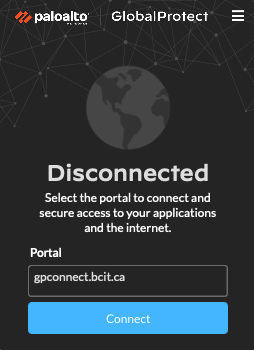 Installing and Connecting to GlobalProtect VPN - BCIT